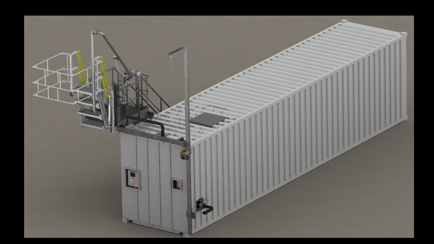 Container de stockage émulsion de bitume - Thermaflu